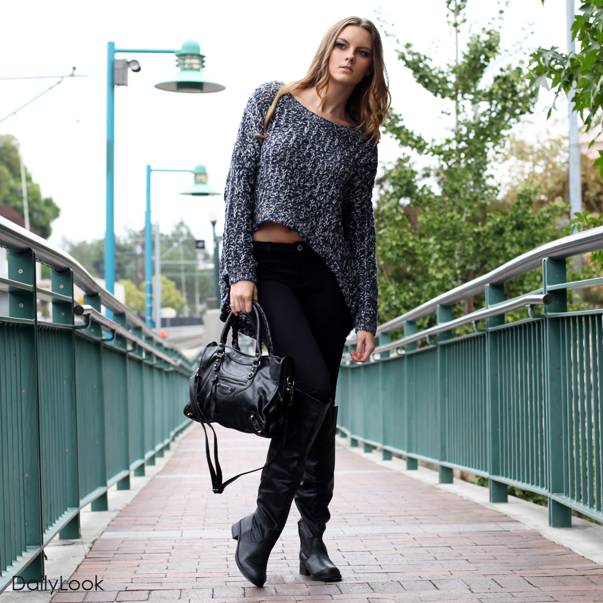 Casual Multi-Knit Rider Look By Cecico, Sans Souci, and Bamboo | DAILYLOOK