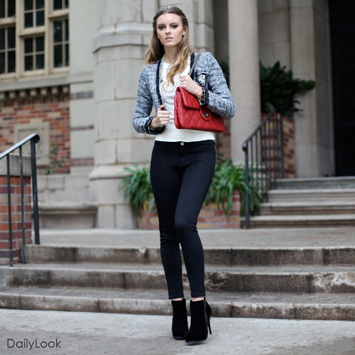 Classic Tweed Look | DAILYLOOK