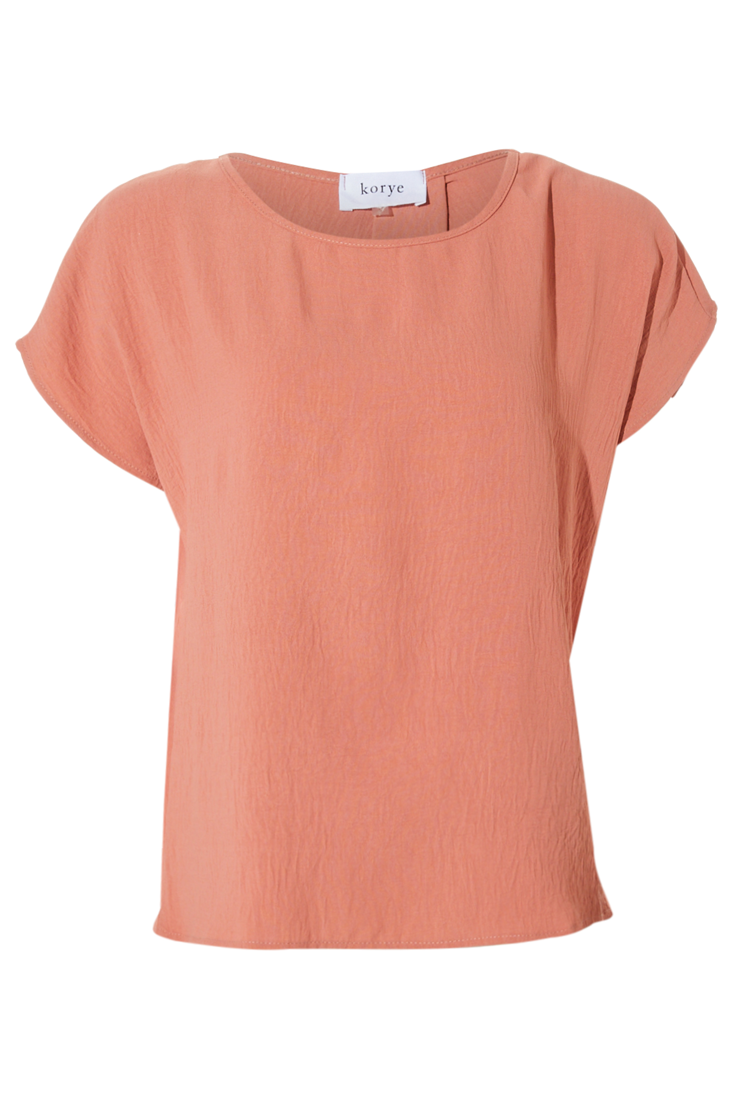 Back Pleat Cross Over Top in Mauve L | DAILYLOOK