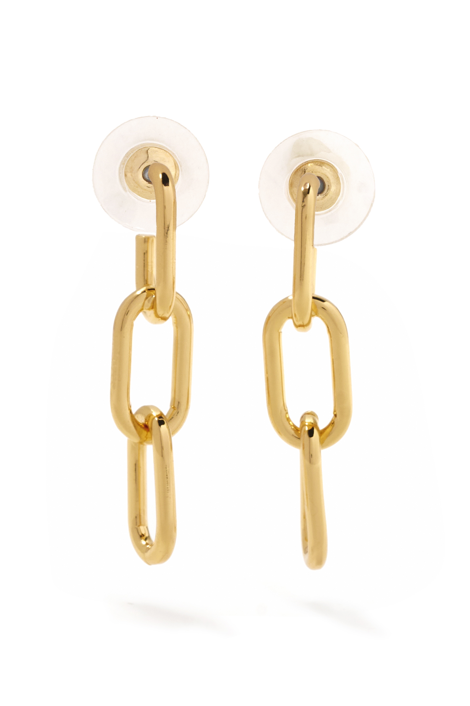 Chain Link Earrings in Gold One Size | DAILYLOOK