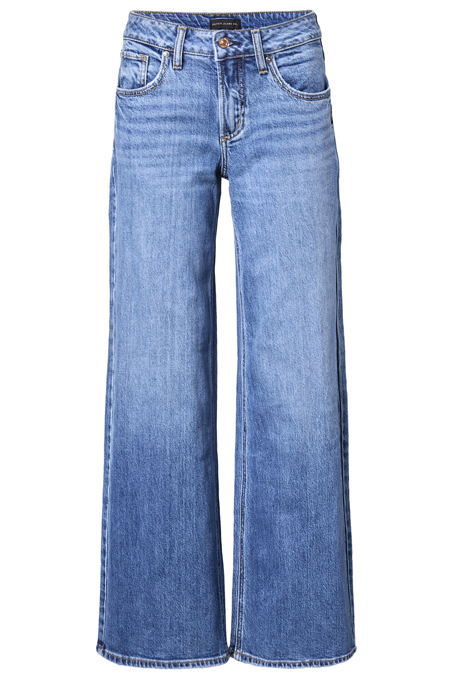 Wide Leg Denim in Light Blue | DAILYLOOK
