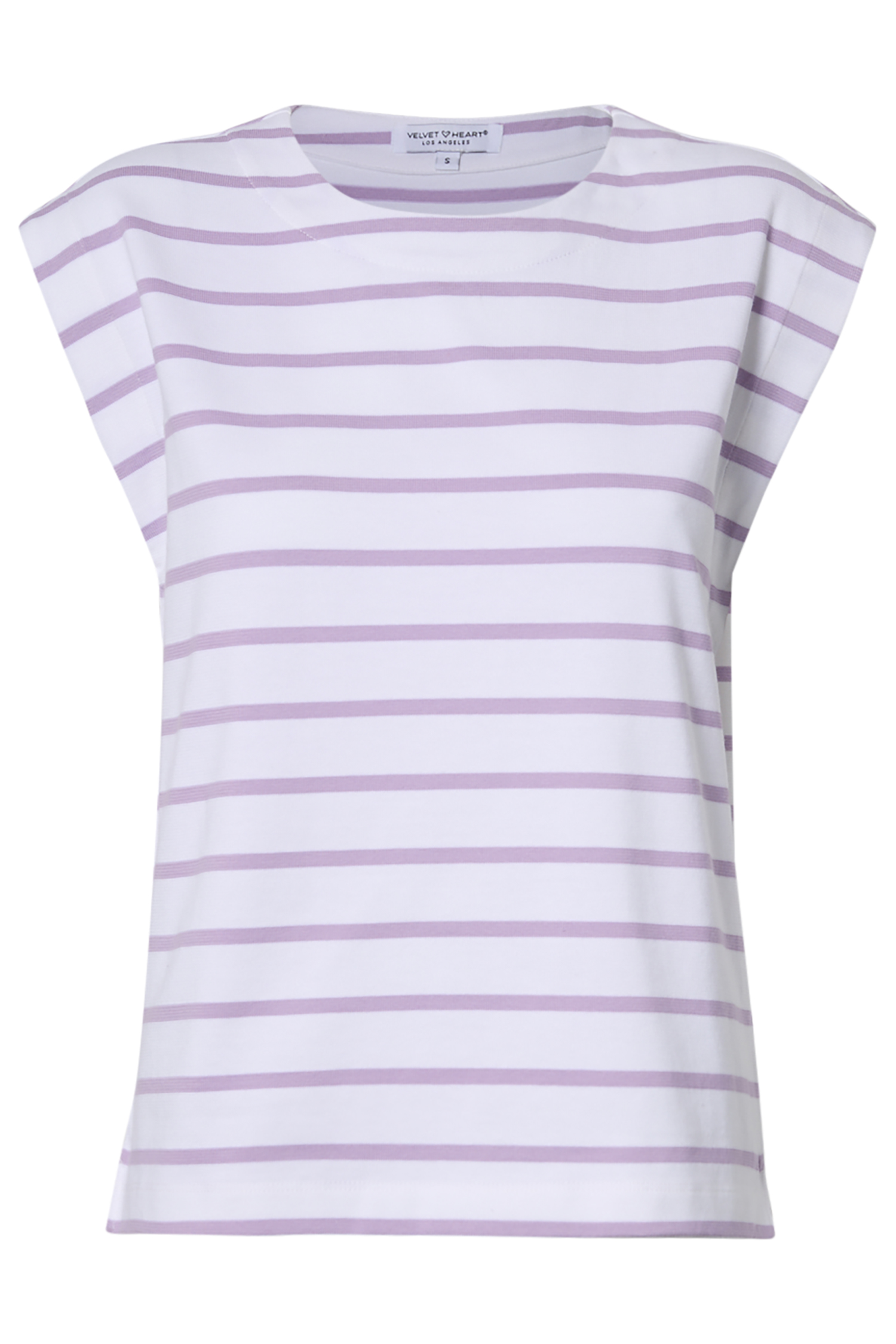 Velvet Heart Striped Top in Purple/White | DAILYLOOK