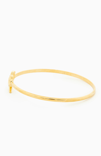 Bow Bangle Bracelet in Gold | DAILYLOOK