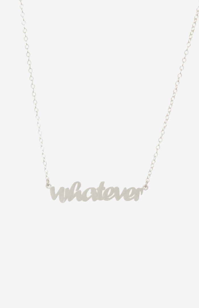 Sterling Silver Whatever Necklace in Silver | DAILYLOOK