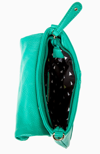 Zippered Mini Purse in Turquoise | DAILYLOOK