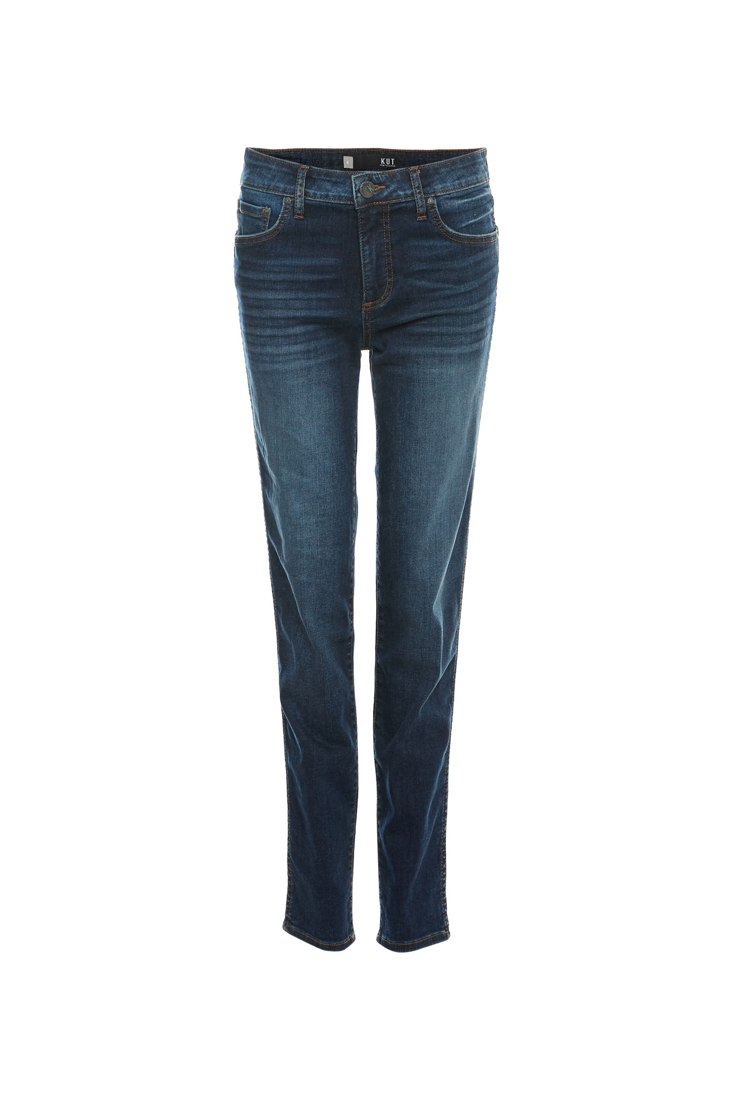 KUT from the Kloth Diana Fab Ab Denim in Dark Blue | DAILYLOOK