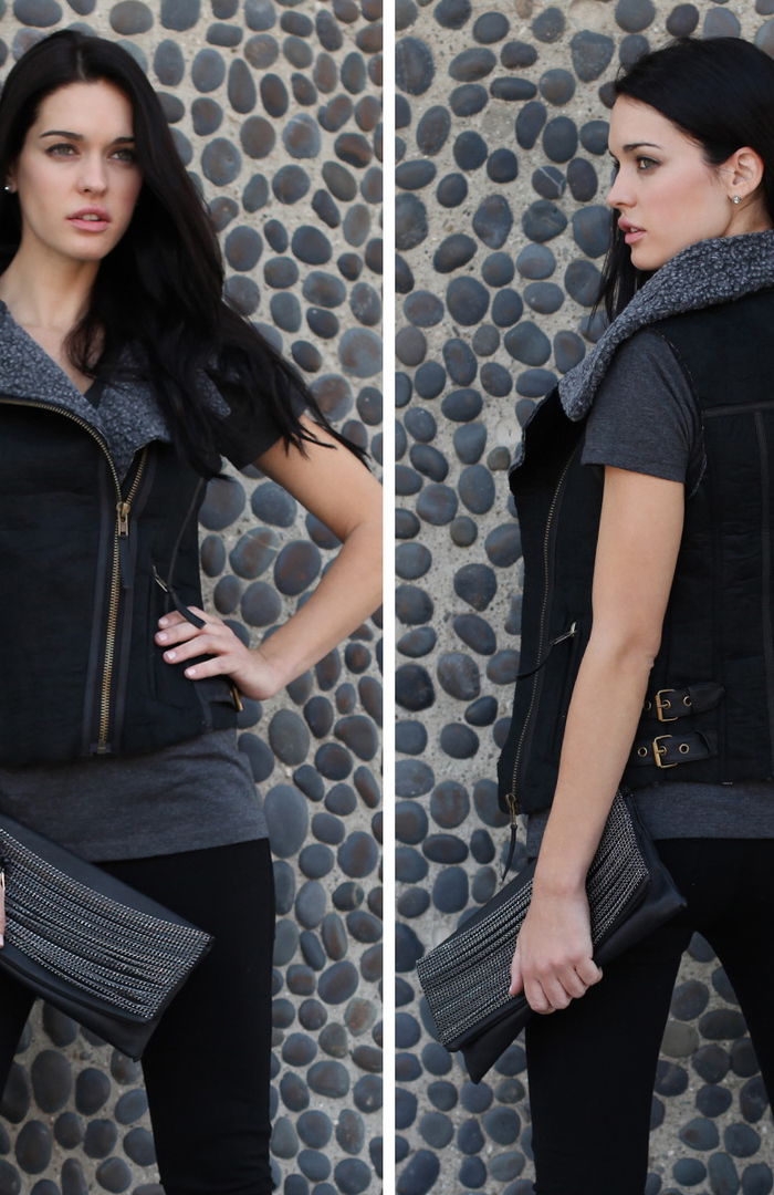 Motorcycle Chic Look | DAILYLOOK