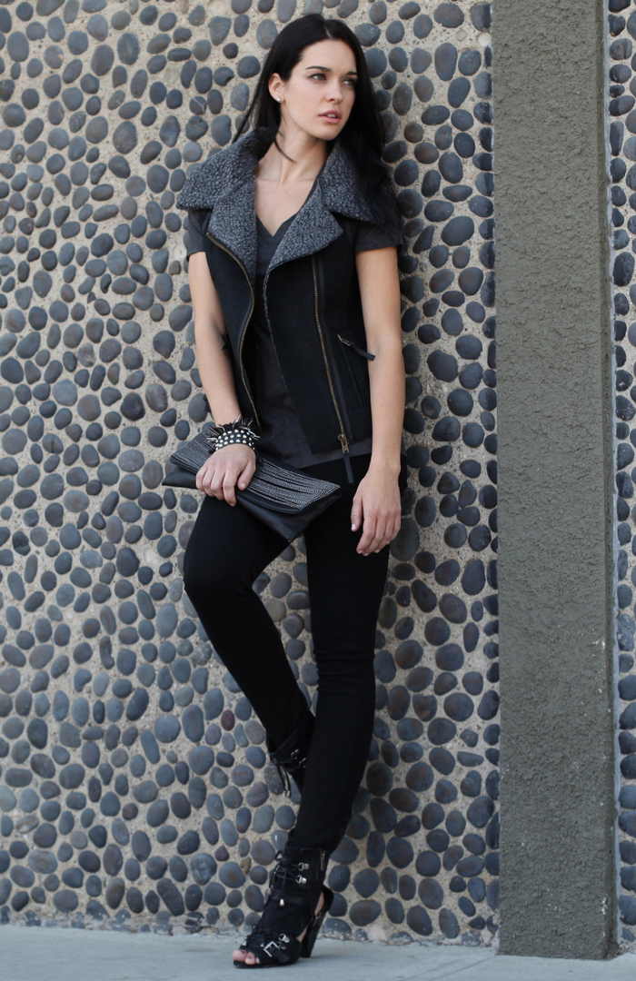 Motorcycle Chic Look | DAILYLOOK