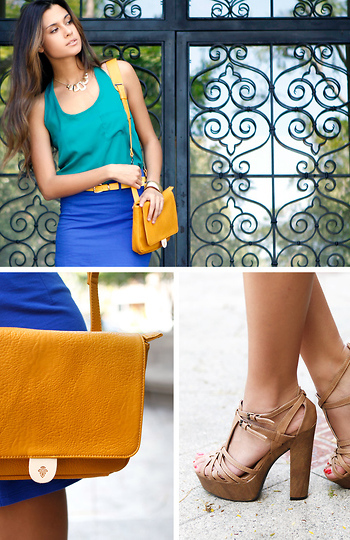 Vividly Electric Look | DAILYLOOK