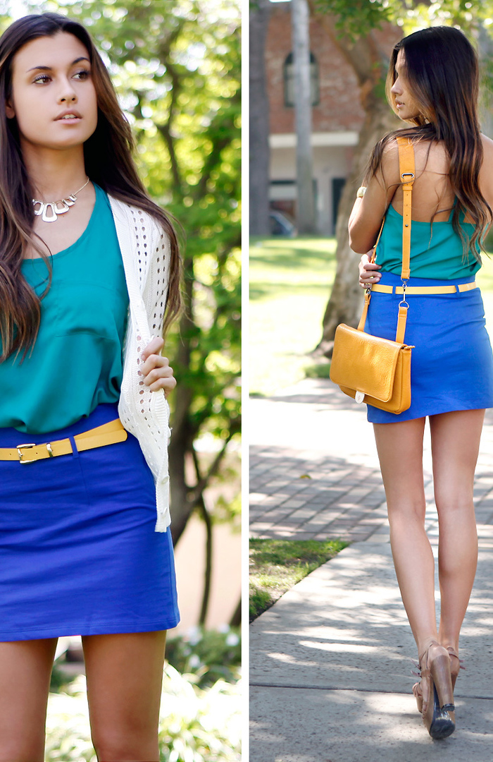 Vividly Electric Look | DAILYLOOK