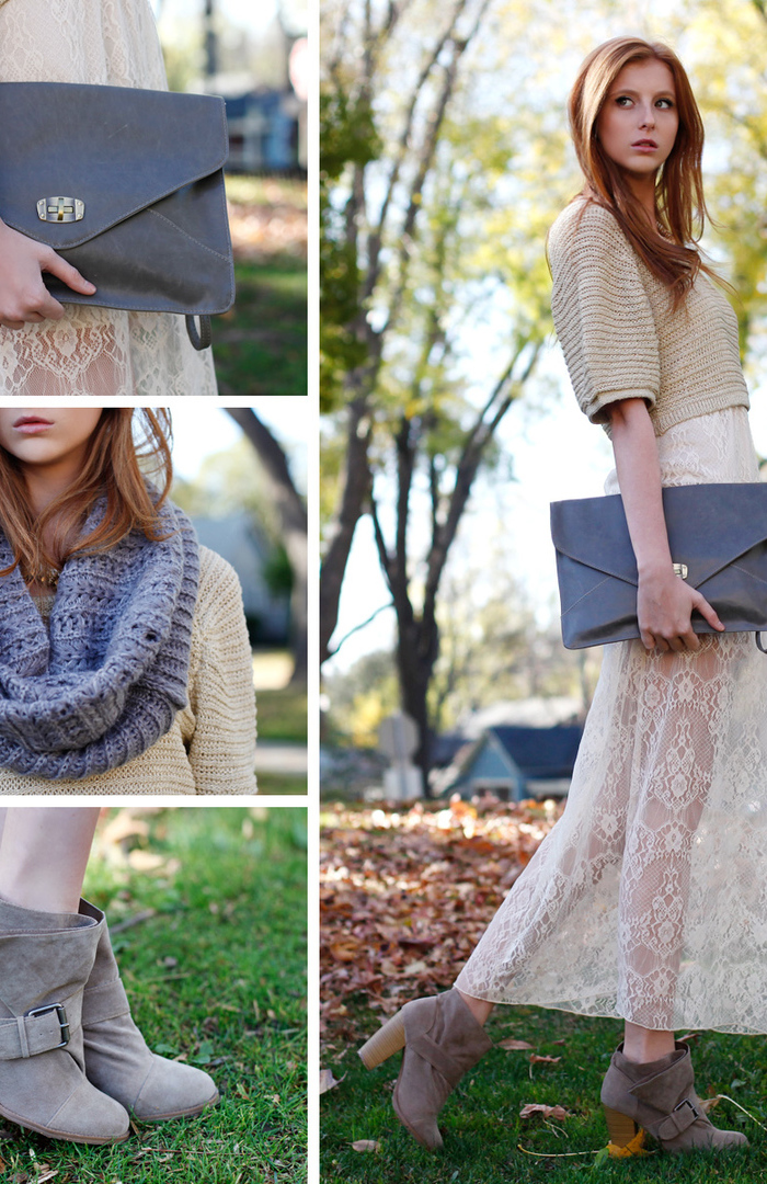 Lace Embrace Day Dress Look | DAILYLOOK