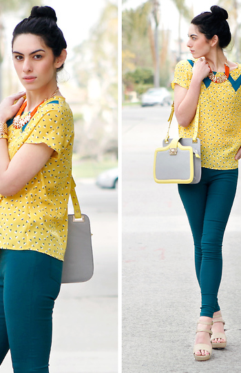 Candy Coated Statement Collar Look | DAILYLOOK