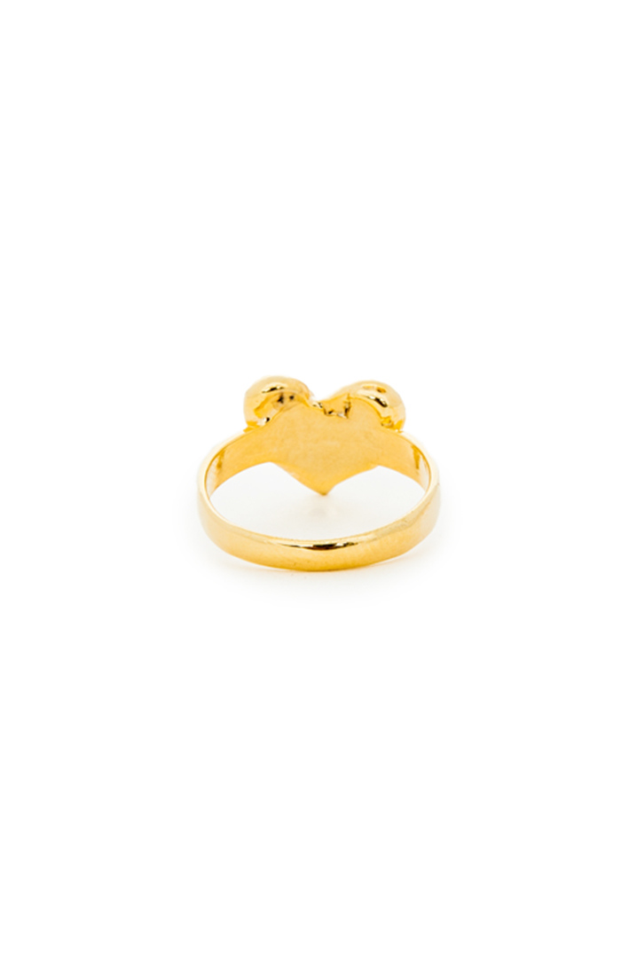 Angelic Heart Ring in Gold | DAILYLOOK