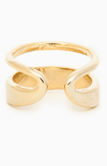 Double Band Ring in Gold | DAILYLOOK