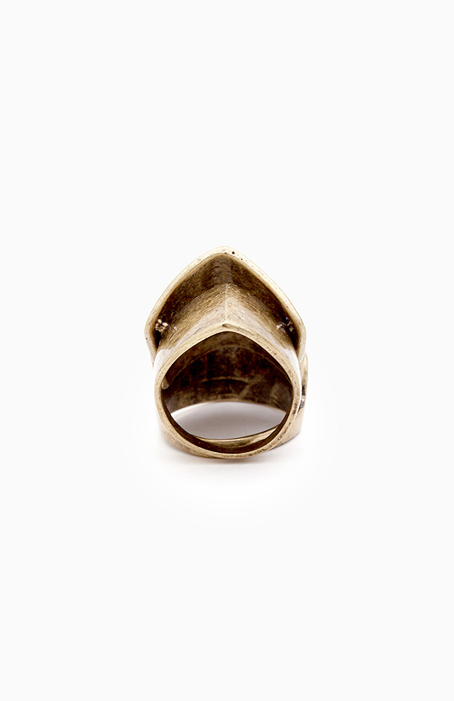 Knuckle Armor Ring in Gold | DAILYLOOK