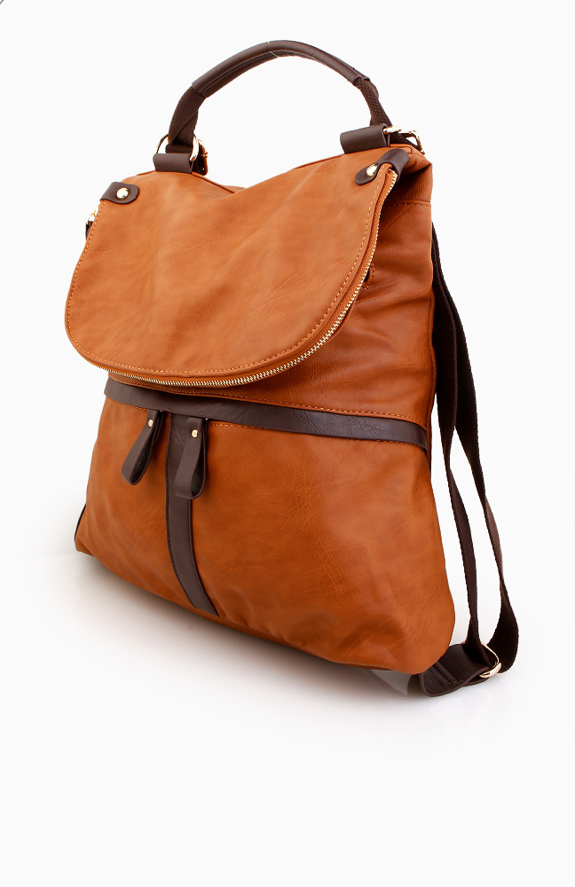 Vintage Backpack in Tan | DAILYLOOK