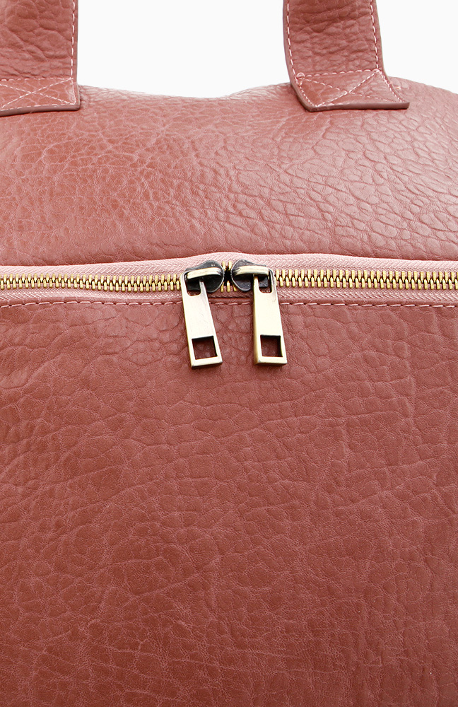 Textured Backpack in Dusty Pink | DAILYLOOK