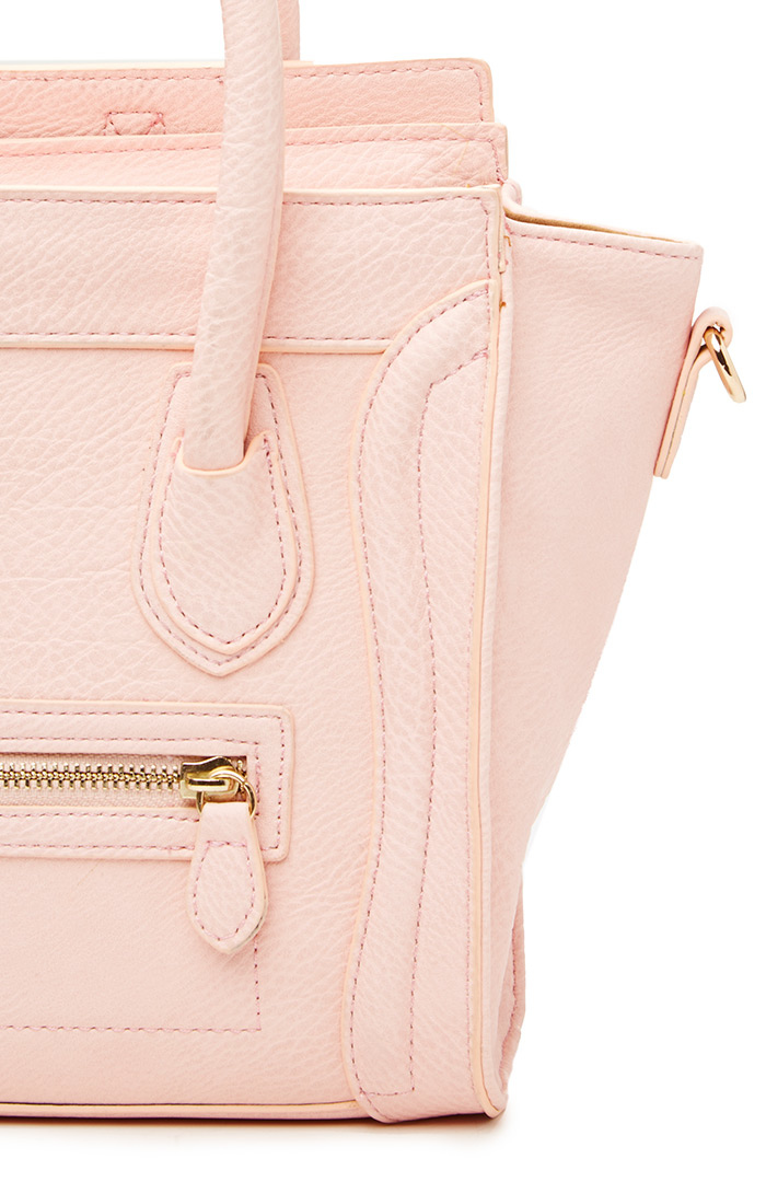DAILYLOOK Mini Structured Handbag in Blush | DAILYLOOK