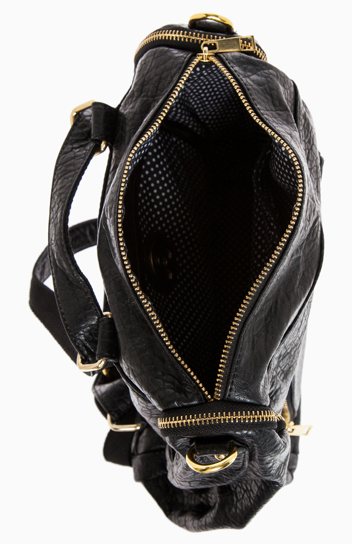 Square Scene Backpack in Black | DAILYLOOK
