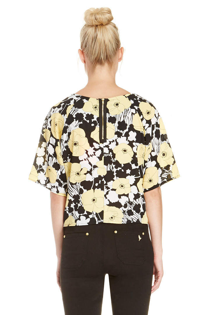 Boxy Floral Print Top in Floral Multi | DAILYLOOK
