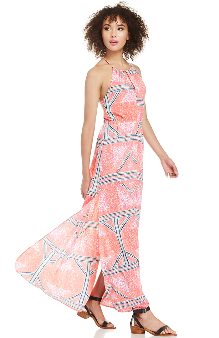 MINKPINK Eastern Aztec Maxi Dress in Floral Multi | DAILYLOOK