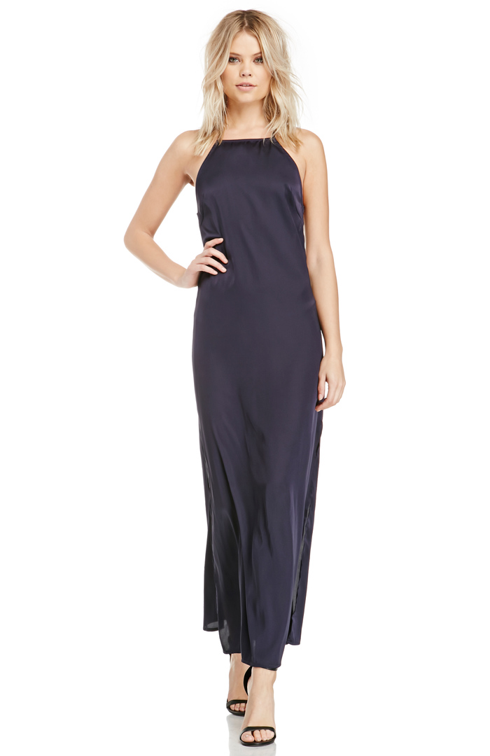 Glamorous Cross Back Maxi Dress In Navy Dailylook