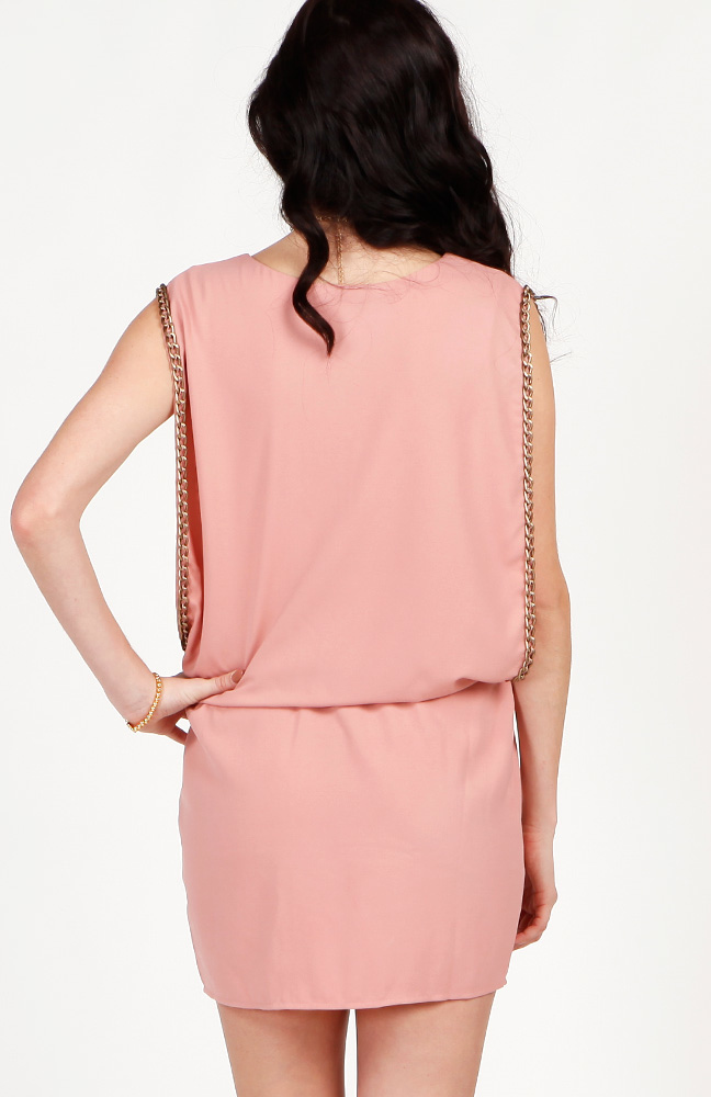 Gladiator Dress in Dusty Pink | DAILYLOOK