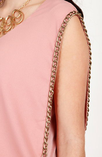 Gladiator Dress in Dusty Pink | DAILYLOOK